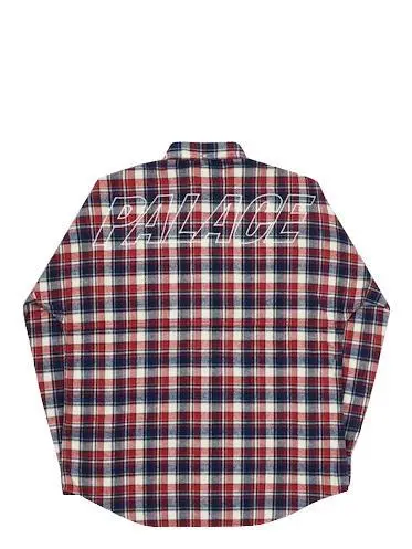 PALACE Lumber Yak Shirt - Red/navy Blue