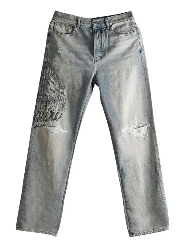 Amiri Crystal Hotel Jean - Blue