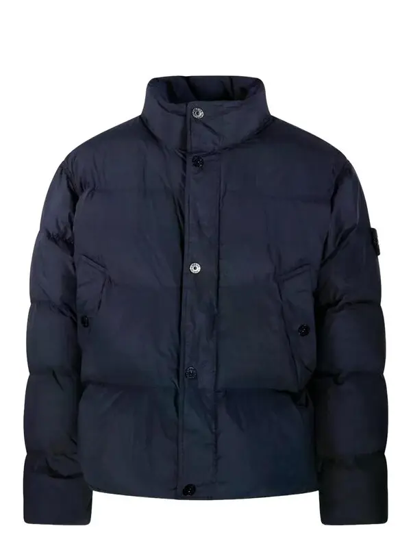 Stone Island Button Padded Jacket - Blue