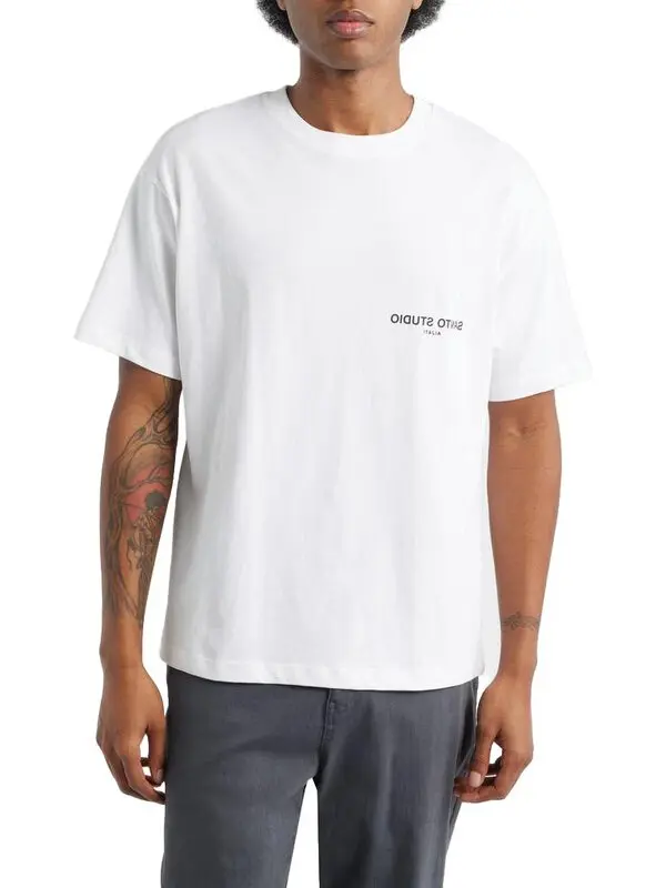 SANTO STUDIO Cotton T-shirt - White