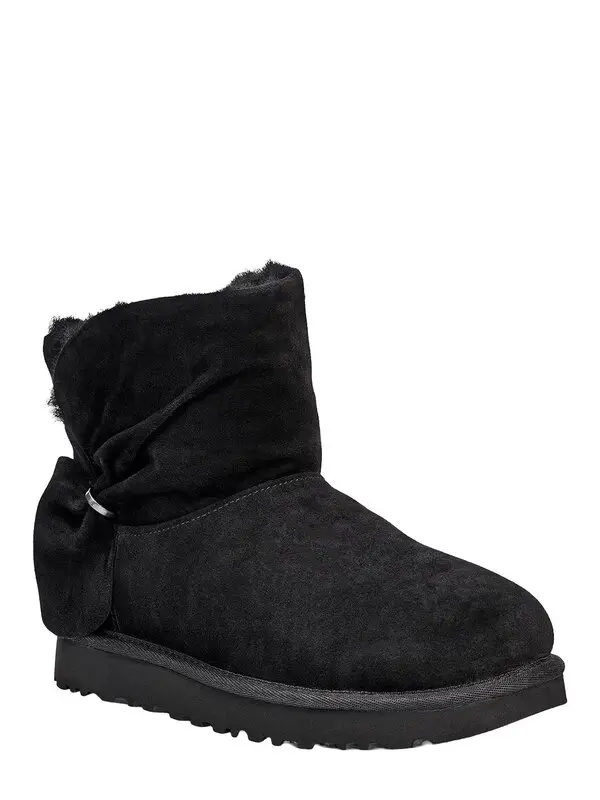 UGG Classic Mini Twist Bootie - Black Suede
