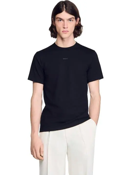 Sandro Cotton T-shirt - Black