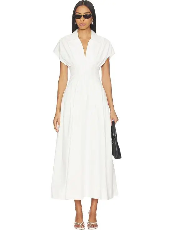 Simkhai Farlow Midi Dress - White