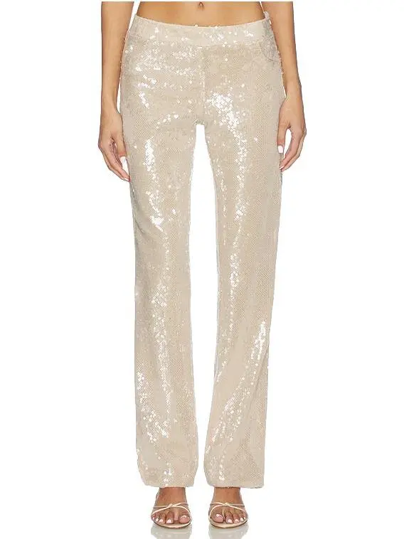 OW Ruby Sequin Pants - Tan