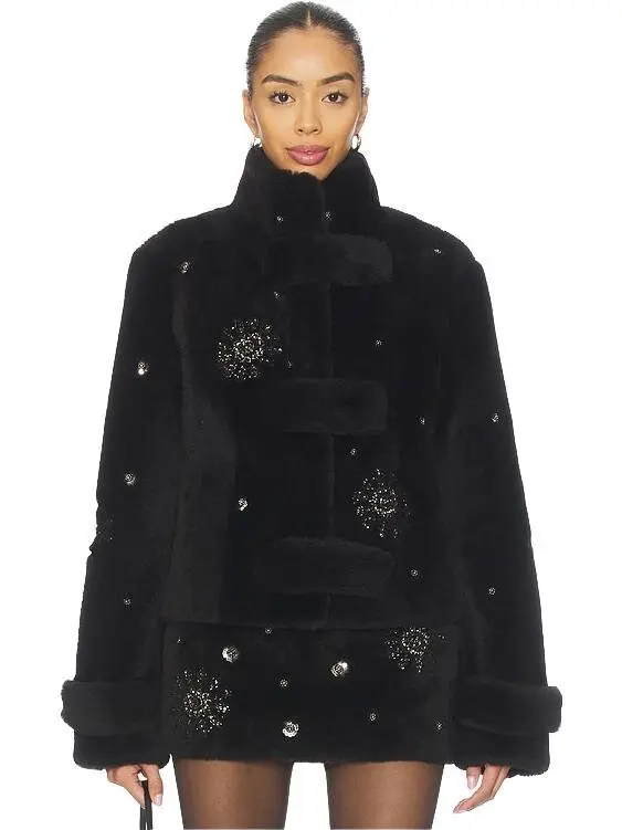 SIEDRES Sira Fur Jacket - Dark Brown