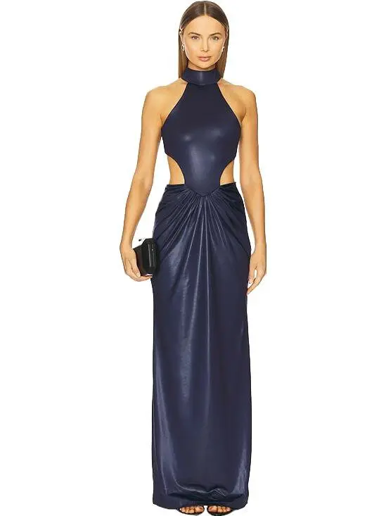 MARIANDREE GAITAN Corina Dress - Navy Blue