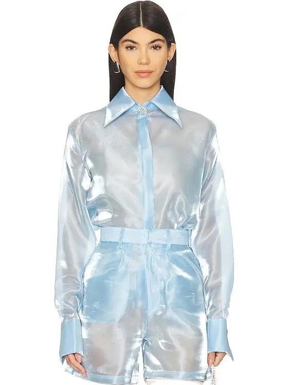 MARIANDREE GAITAN Athenea Blouse - Light Blue