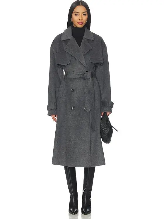OW Matilda Wool Coat - Charcoal