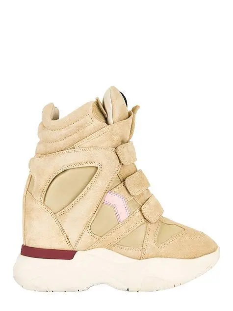 Isabel Marant Balskee Sneaker - Beige & Pink