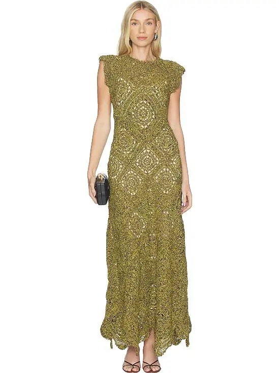 Ulla Johnson Annalisa Maxi Dress - Olive
