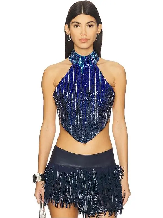 MARIANDREE GAITAN Joyce Top - Blue