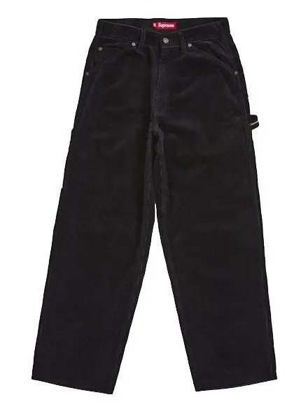 Supreme Wide Wale Corduroy Painter Pant - Black