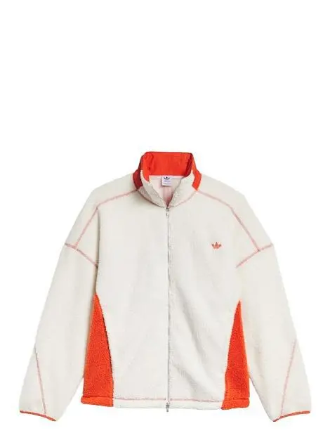 Adidas Adams Blvd Fleece Jacket - Off White Preloved Red
