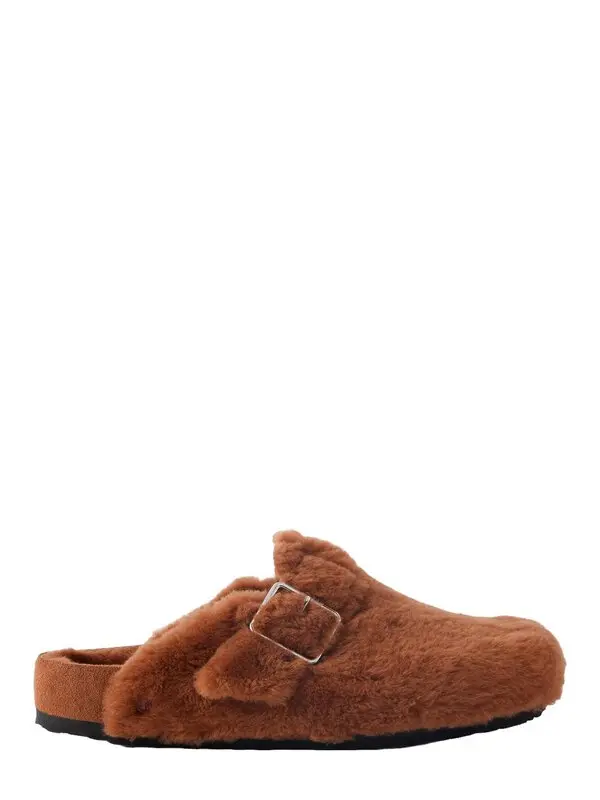 BIRKENSTOCK Boston Shearling Clogs - Brown