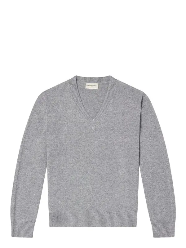 Officine Générale Manu Cashmere Sweater - Gray