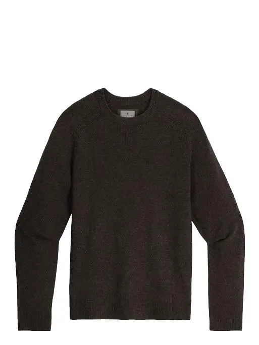 Royal Robbins Merino Wool Crewneck Pullover - Turkish Coffee Heather