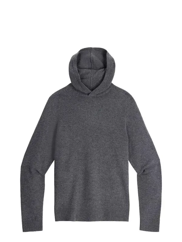 Royal Robbins Rockcraft Merino Wool Hoodie - Light Charcoal Heather