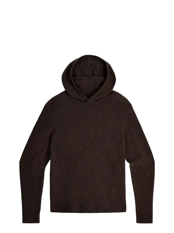 Royal Robbins Rockcraft Merino Wool Hoodie - Turkish Coffee Heather