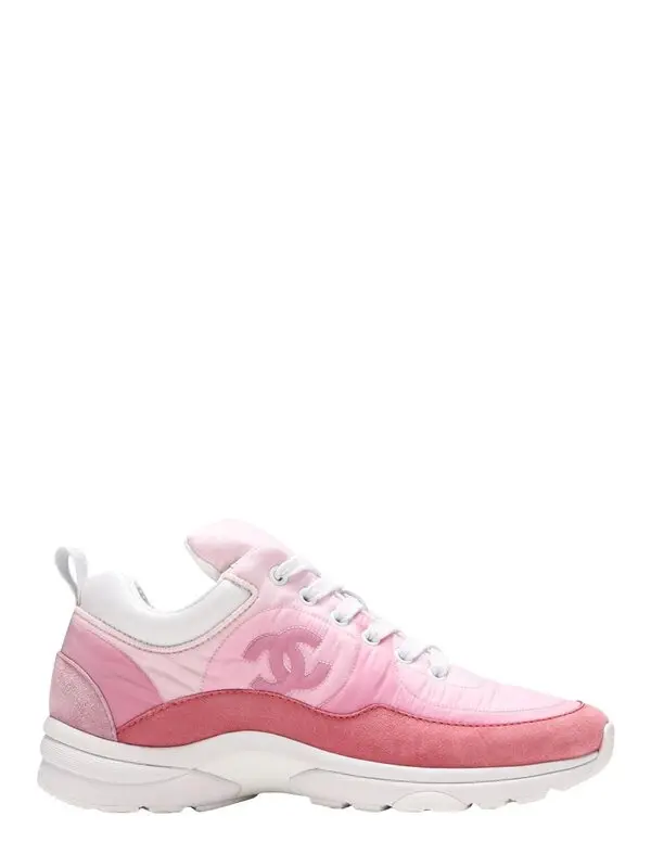 Chanel Suede Calfskin Sneakers - Pink