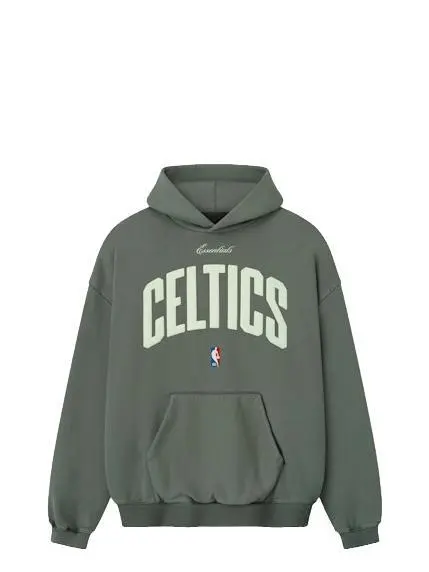 Fear Of God Essentials Celtics 90s Hoodie - Balsam Green