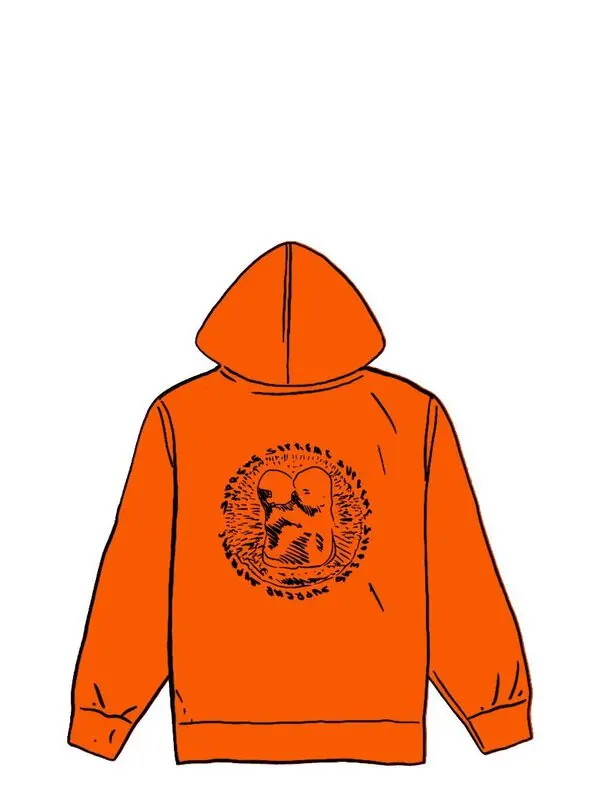 Supreme Embryo Hooded Sweatshirt - Orange