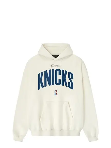 Fear Of God Essentials Knicks 90's Hoodie - Cream White