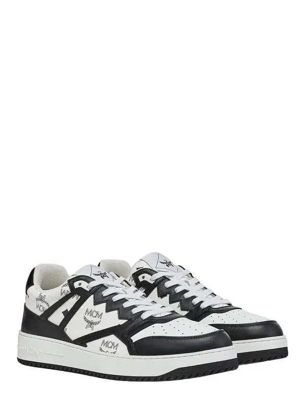 Mcm Neo Terrain Low-top Sneakers - Black & White