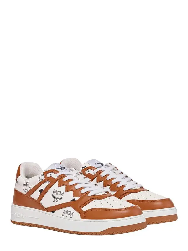 Mcm Neo Terrain Low-top Sneakers - Cognac & Offwhite