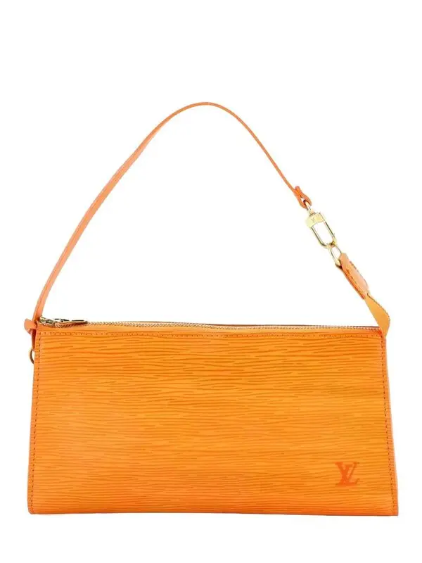LOUIS VUITTON Pochette Accessoires Epi Leather Clutch - Orange