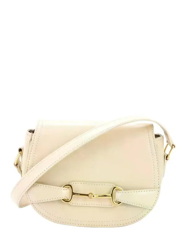 Celine Crecy Flap Bag - White