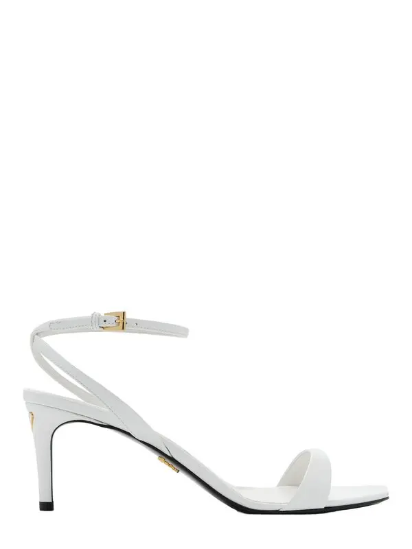 Prada Saffiano Leather Sandals - White