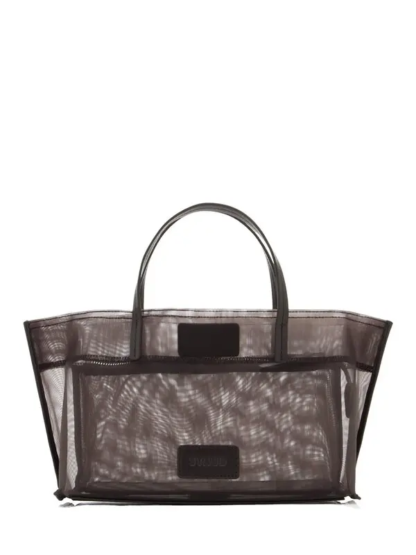 Staud Christos Mini Mesh Tote Bag - Brown