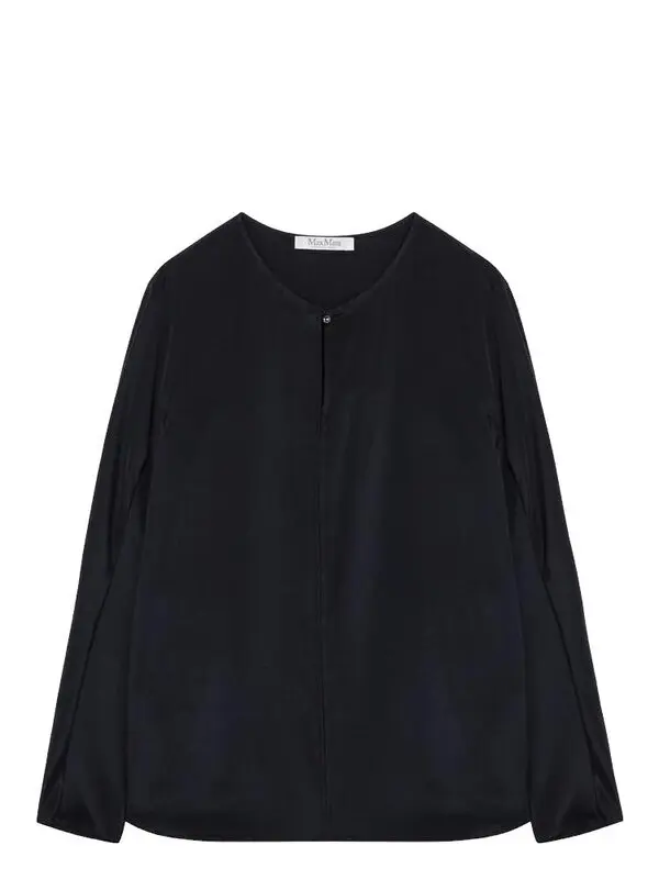 Max Mara Silk-blend Blouse - Blue