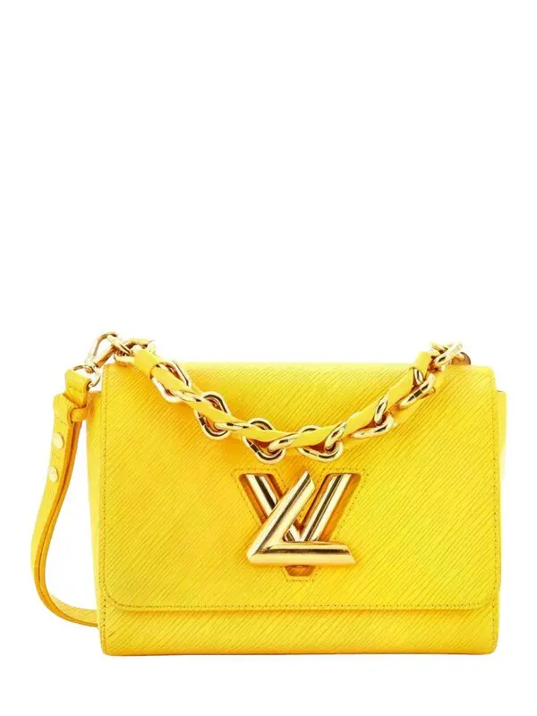 LOUIS VUITTON Braided Handle Twist Mm Crossbody Bag Epi Leather - Yellow