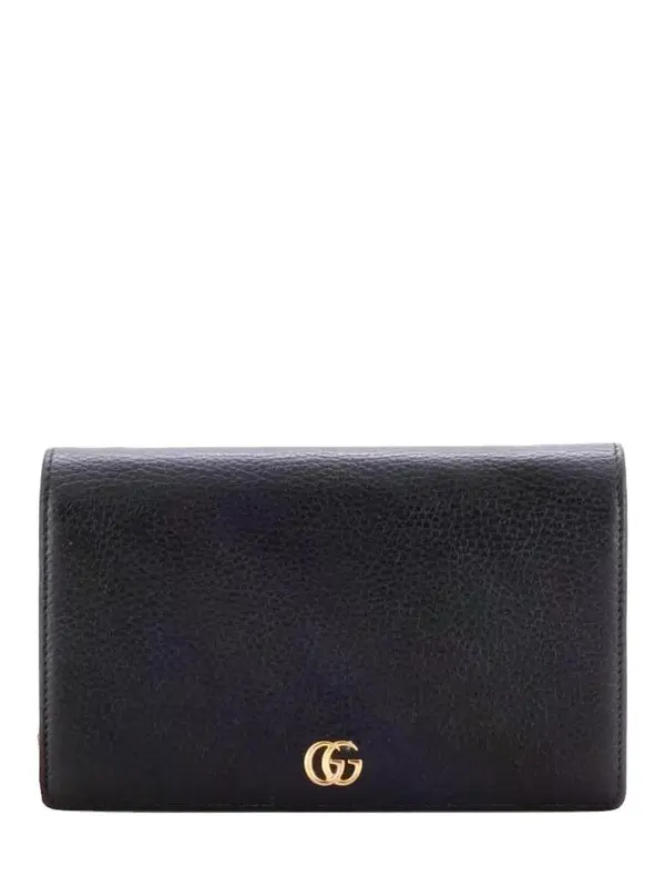 Gucci Petite Gg Marmont Chain Wallet - Black