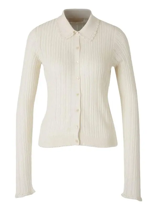 Ulla Johnson Lottie Knit Cardigan - Beige