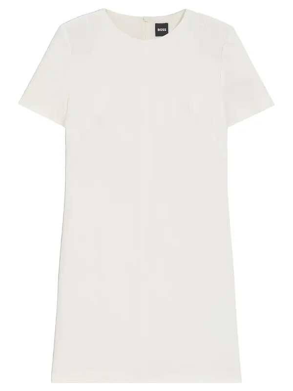 BOSS Crepe Shift Dress - White