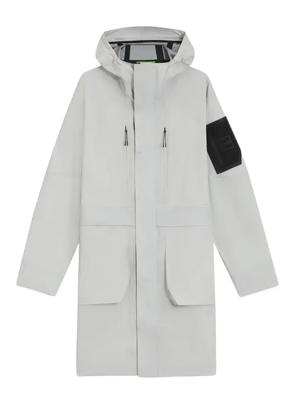 BOSS Water-repellent Parka Jacket - Light Grey