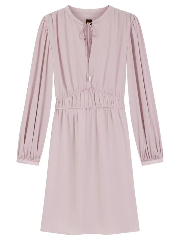 BOSS Gathered Mini Dress - Light Purple