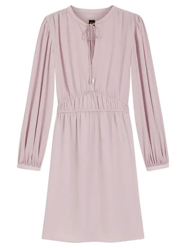 BOSS Gathered Mini Dress - Light Purple
