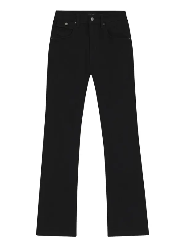 BOSS Wide-leg Stretch Denim Jeans - Black