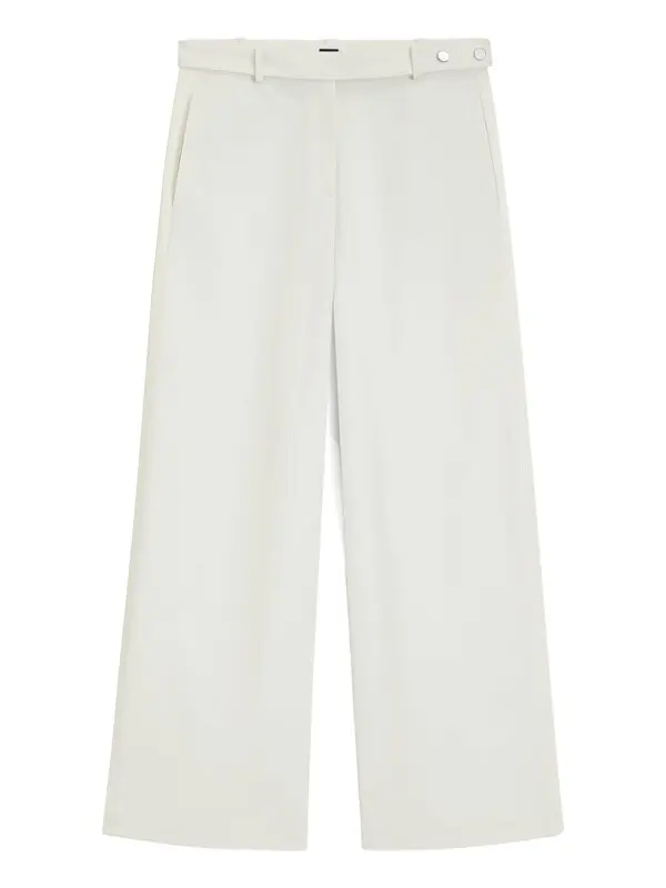 BOSS Relaxed-fit Cotton Canvas Trousers - White