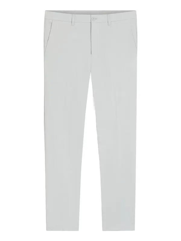 BOSS Slim-fit Chinos In Stretch Seersucker - Light Grey