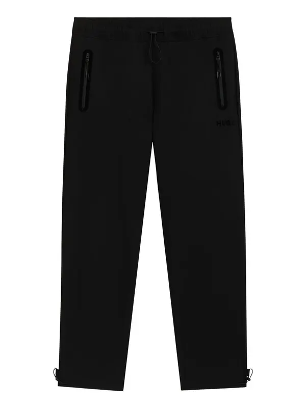Hugo Regular-fit Stretch Twill Trousers - Black