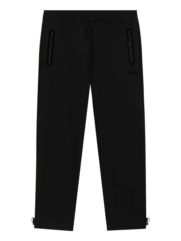 Hugo Regular-fit Stretch Twill Trousers - Black