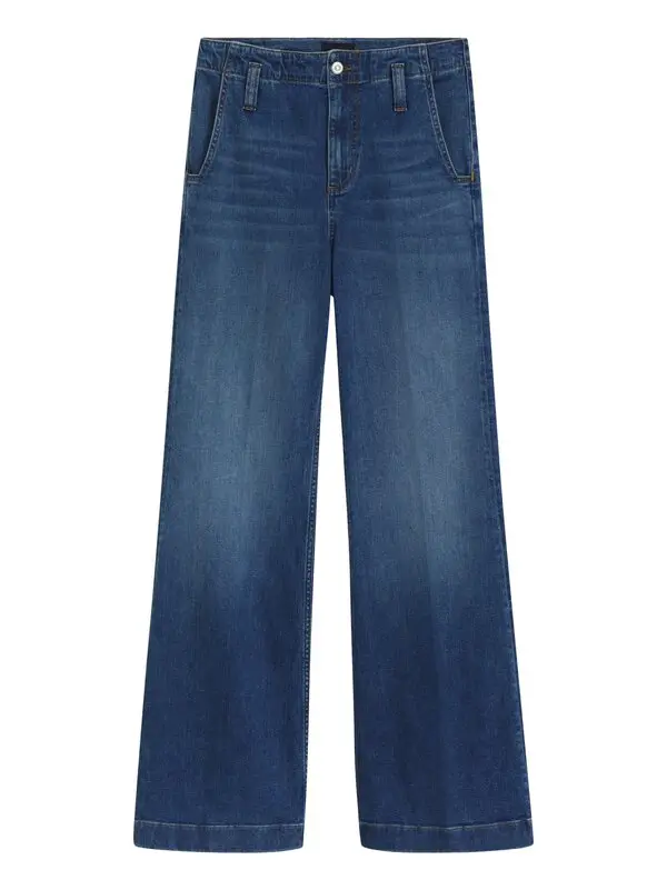 BOSS Fit-and-flare Italian Stretch Denim Jeans - Dark Blue