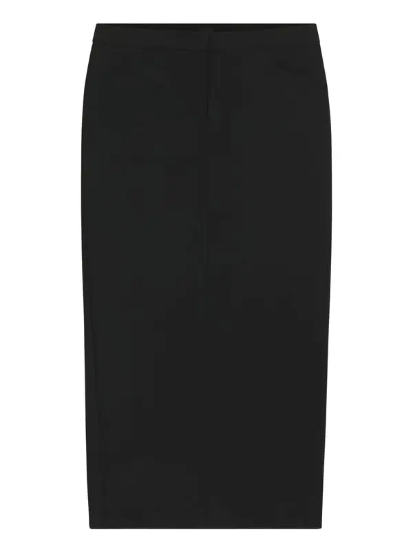 BOSS Pencil Skirt In Virgin Wool - Black
