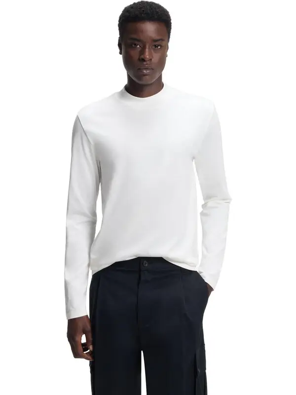 Hugo Slim-fit T-shirt In Mercerised Cotton - White