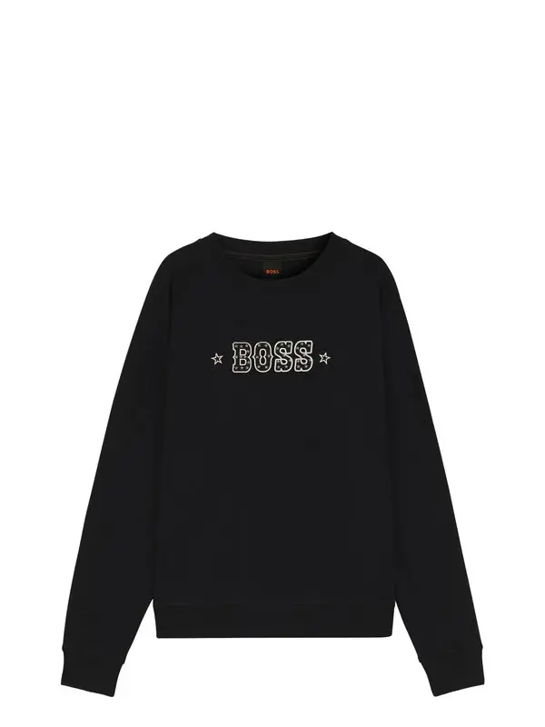 BOSS Logo-detail Sweatshirt - Black