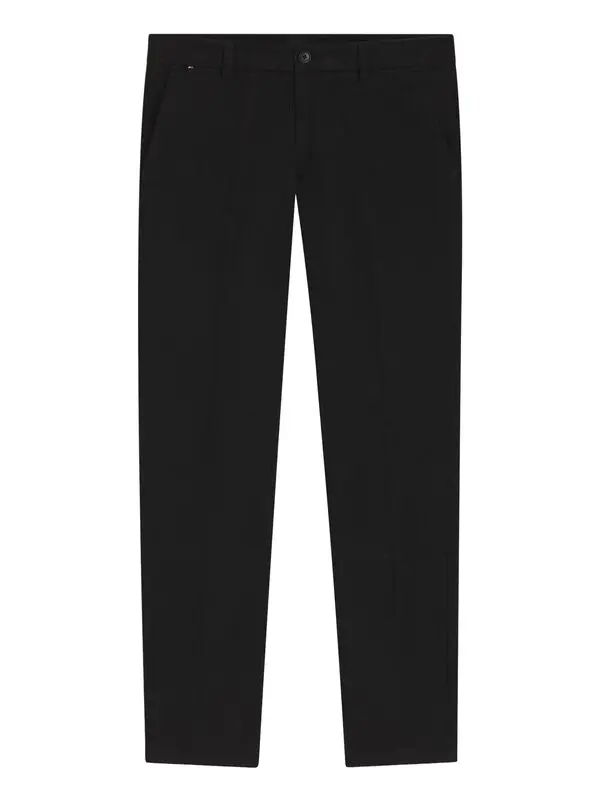 BOSS Slim-fit Stretch-cotton Gabardine Trousers - Black